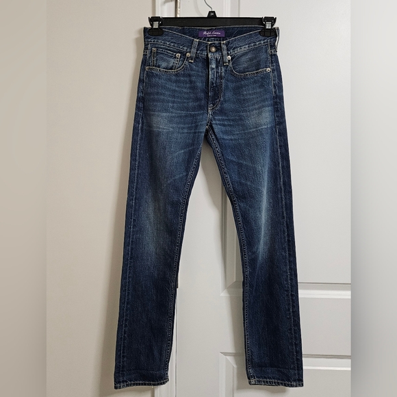 Ralph Lauren Purple Label Slim Fit Blue Jeans Waist 28 Made in Italy ...